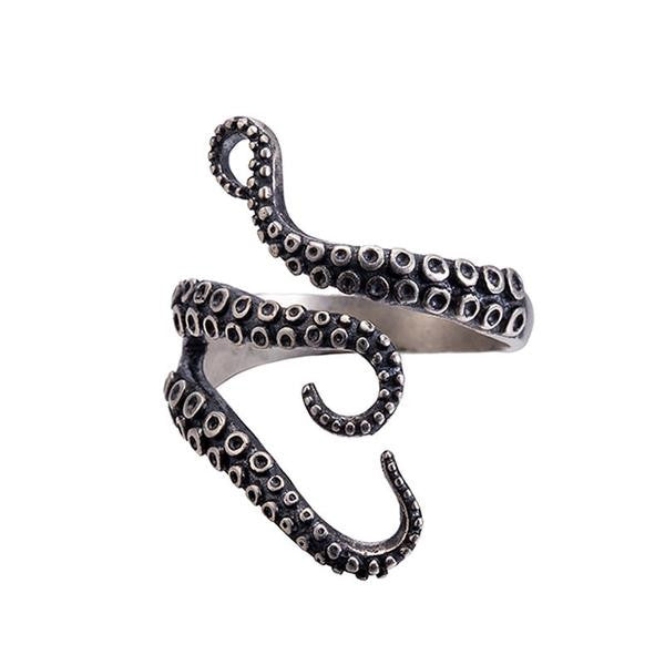 Titanium Steel Octopus Ring | Zapps Clothing